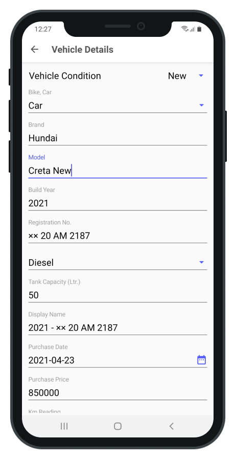 Vehicle Manager with Php Backend - Android (Kotlin) by Shreyanshi_Infotech Vehicle Manager with Php Backend - Android (Kotlin) by Shreyanshi_Infotech